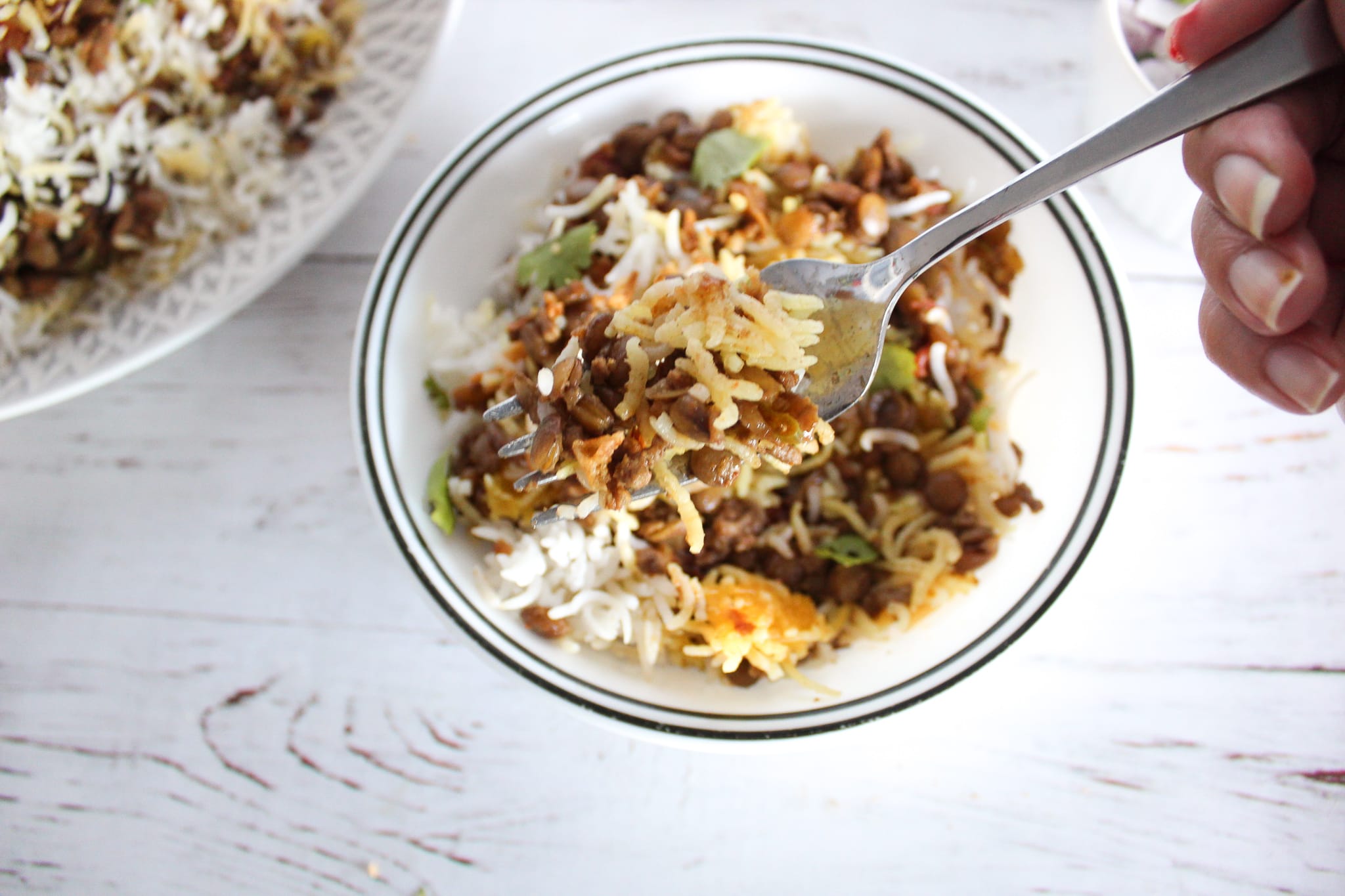 Keema Masoor Pulao - Ground Beef and Lentil Pilaf