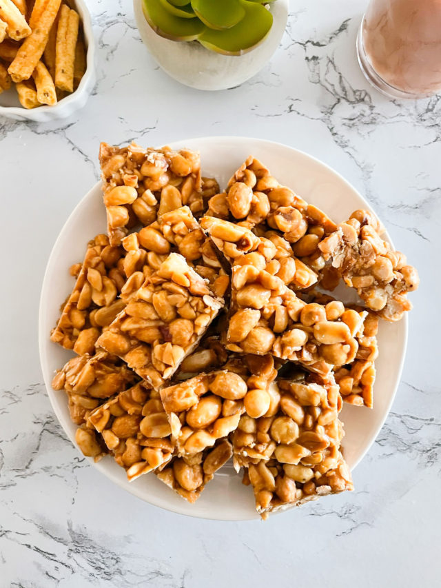 Peanut Chikki - Jaggery Peanut Brittle