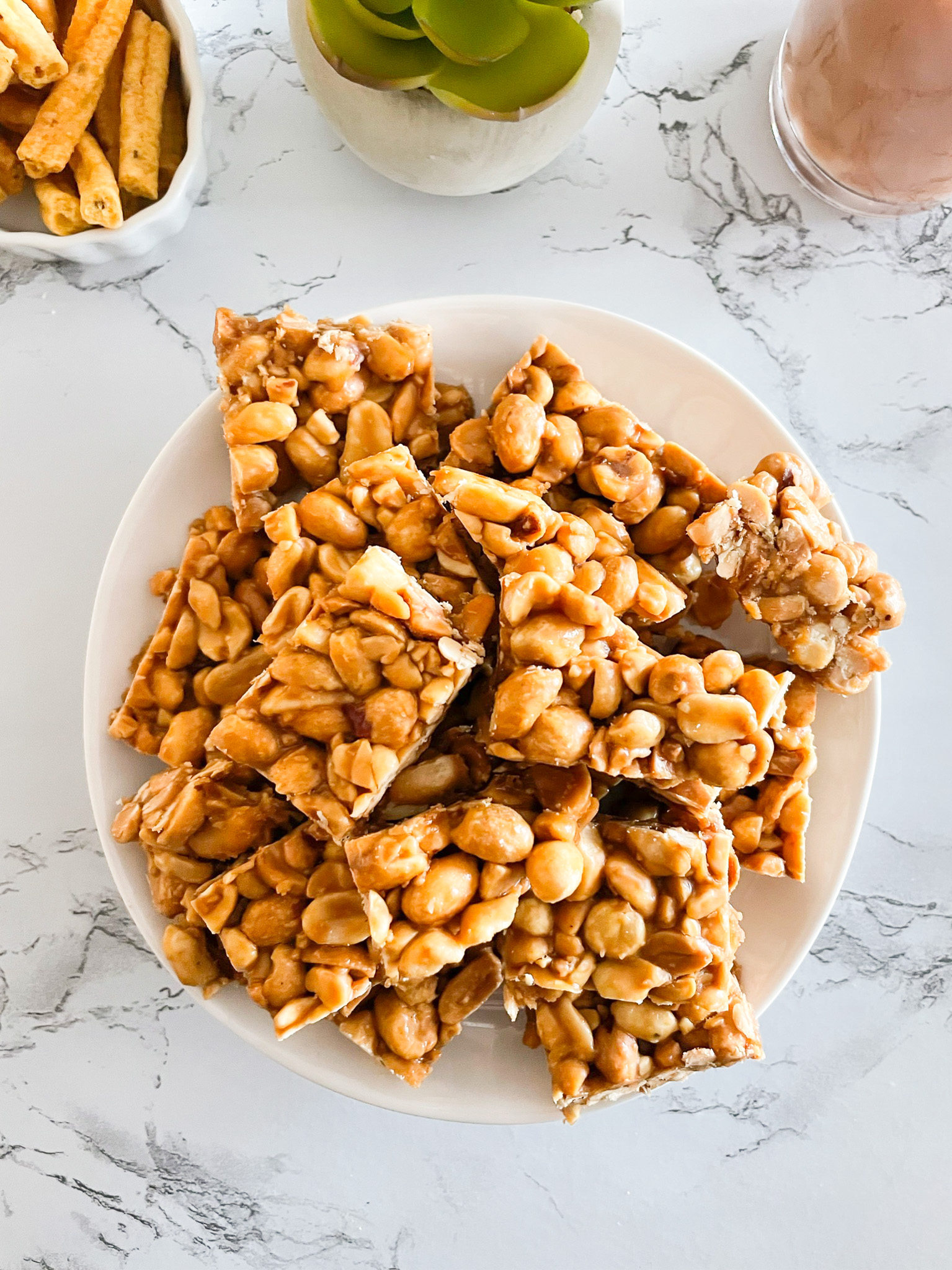 Peanut Chikki - Jaggery Peanut Brittle