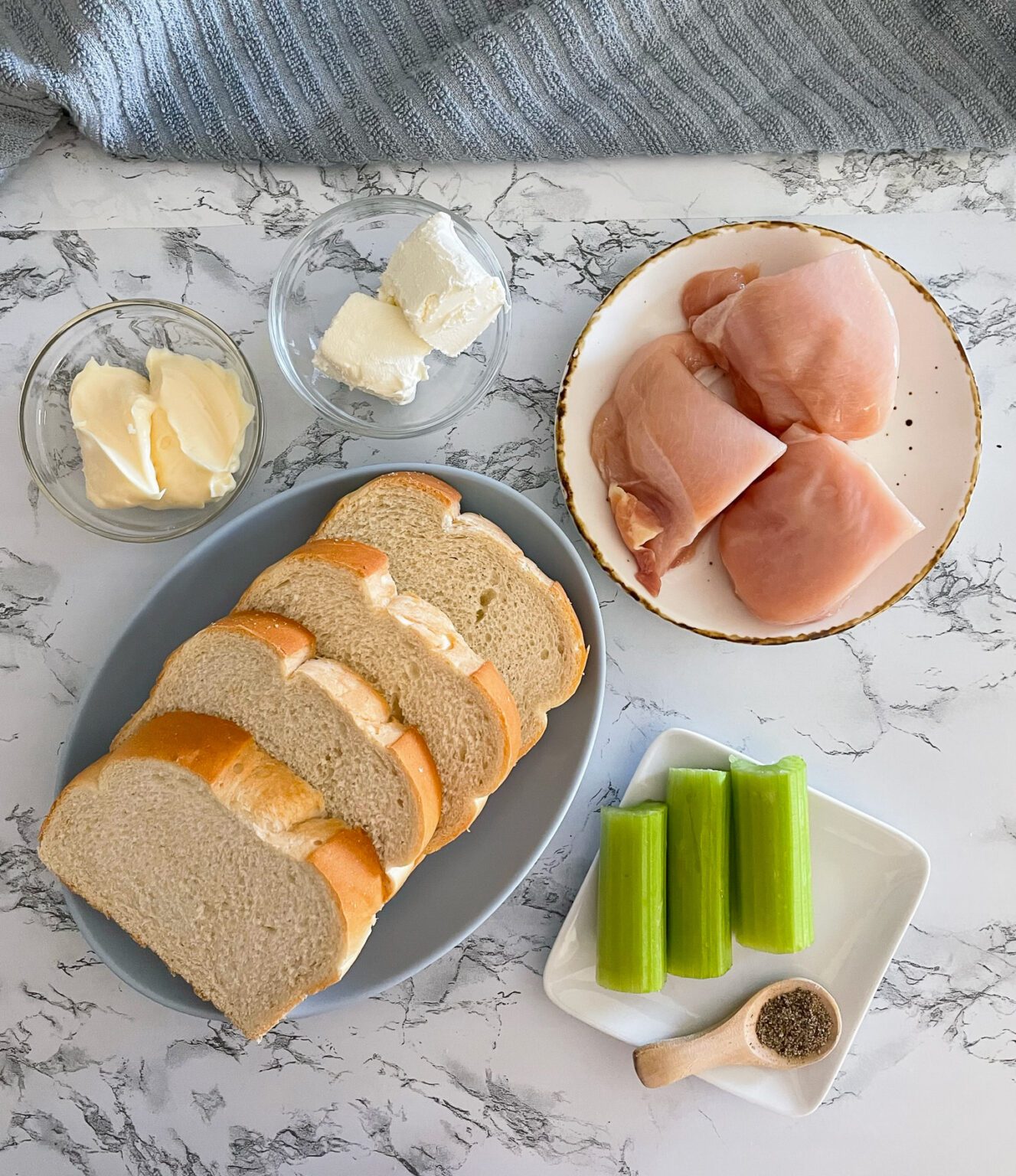 Chicken spread sandwich
