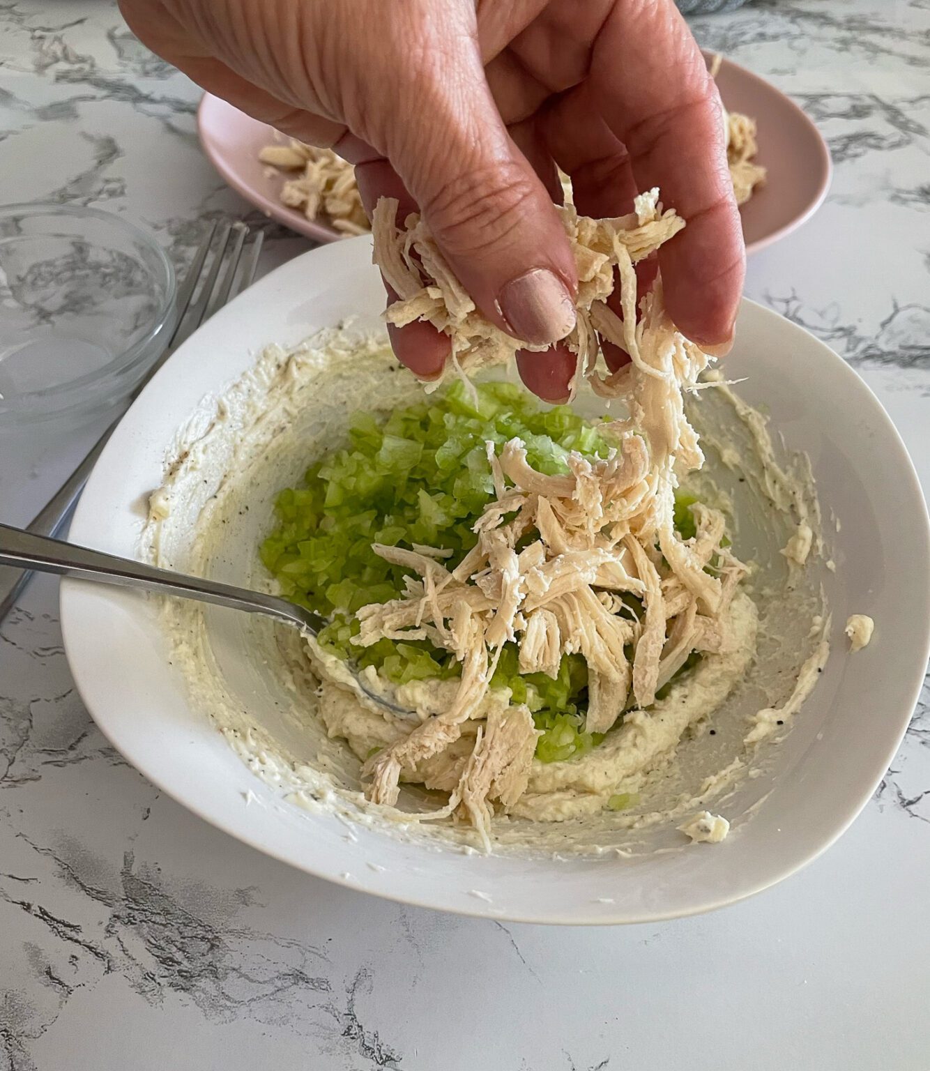 Chicken spread sandwich