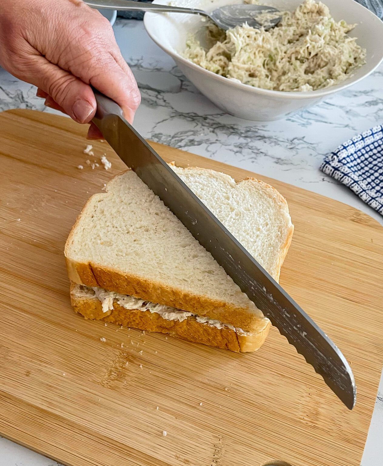 Chicken spread sandwich